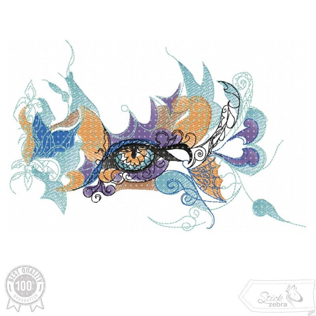 Dragon Eye Embroidery Design, Animal Eye, Pattern for Machine ...