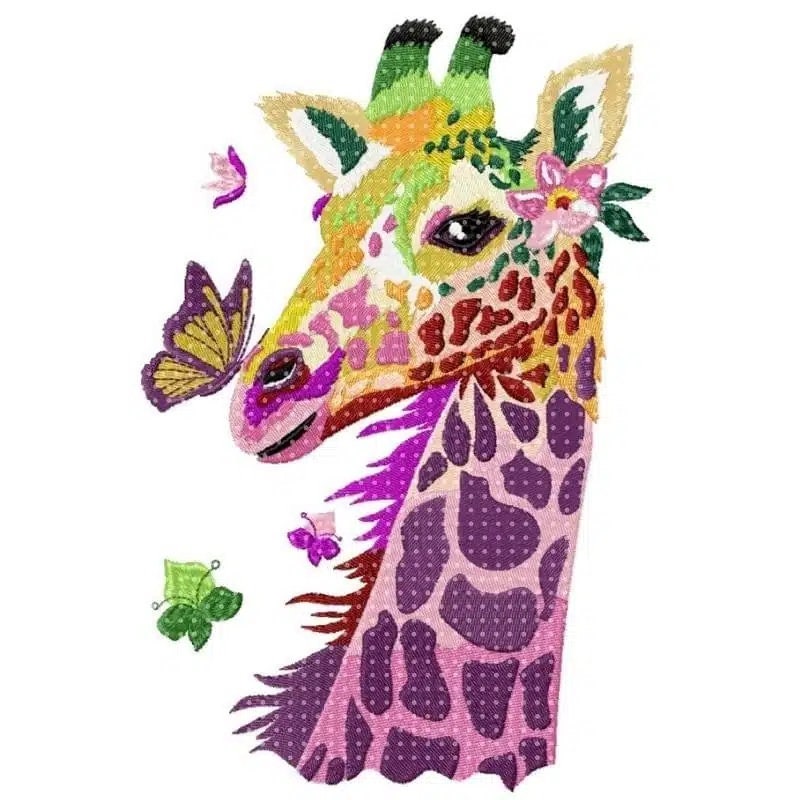 Giraffe Embroidery - Etsy
