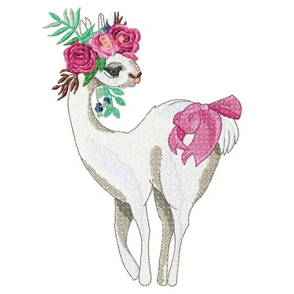 Stickdatei lama - Etsy.de