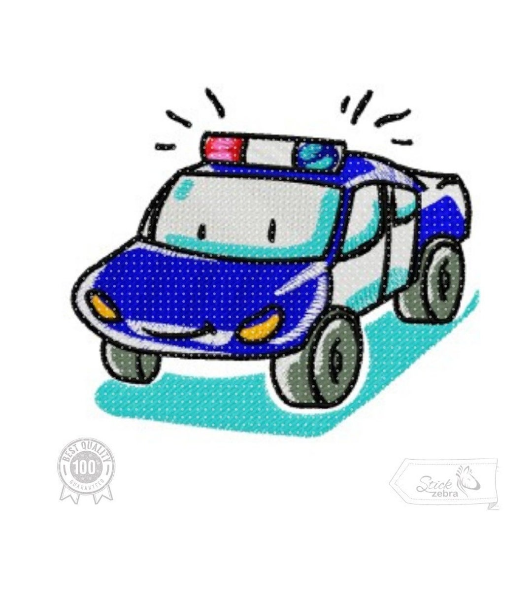 Police Embroidery Design, Police Kids Motif, Pattern for Machine ...