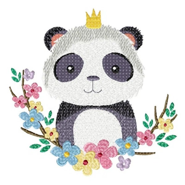 Panda Embroidery - Etsy