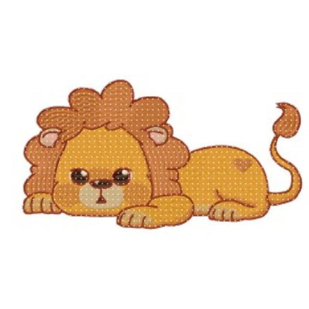 Lion Embroidery Design Lion Application Motif Pattern for - Etsy