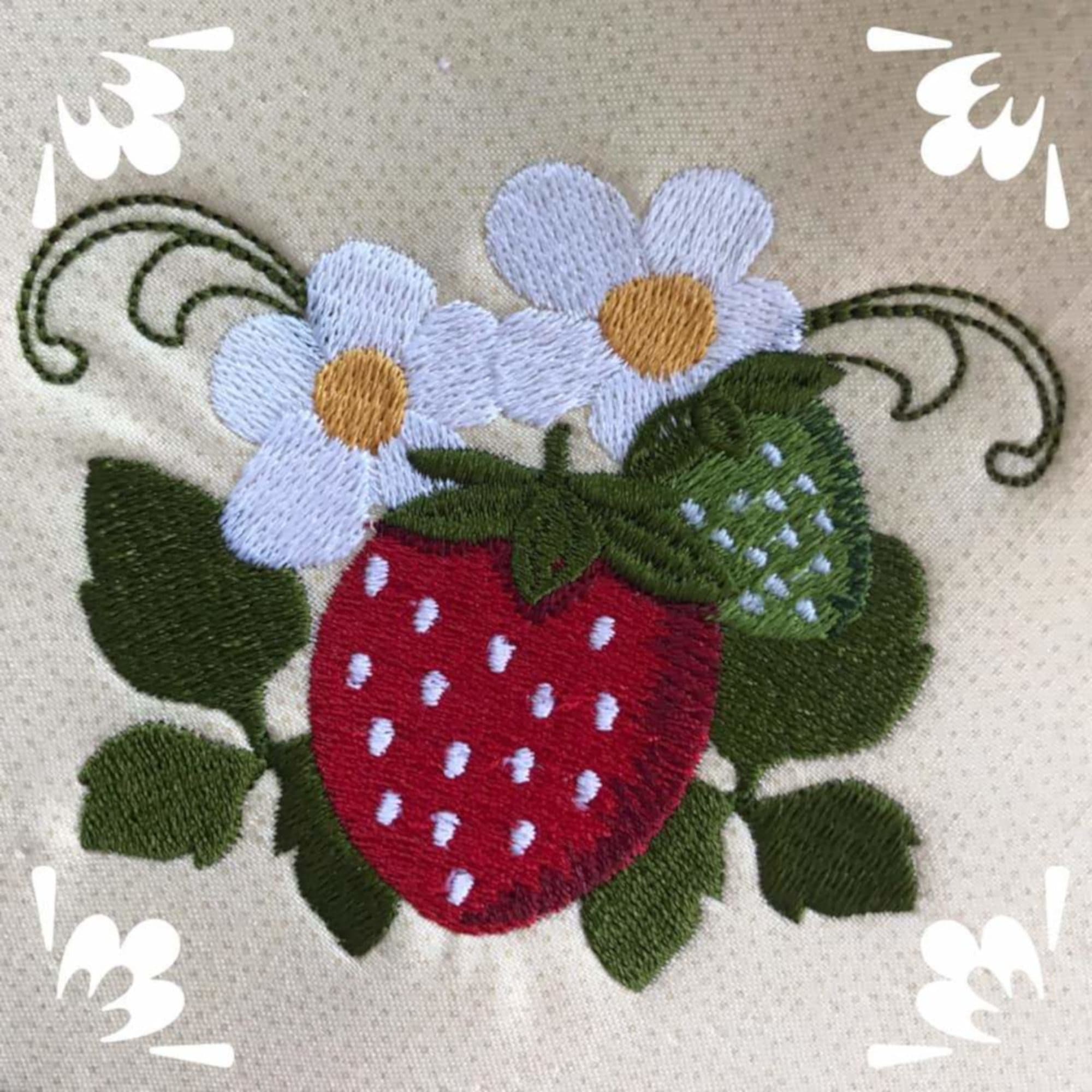 Strawberries Set Embroidery Design Strawberries Motif - Etsy