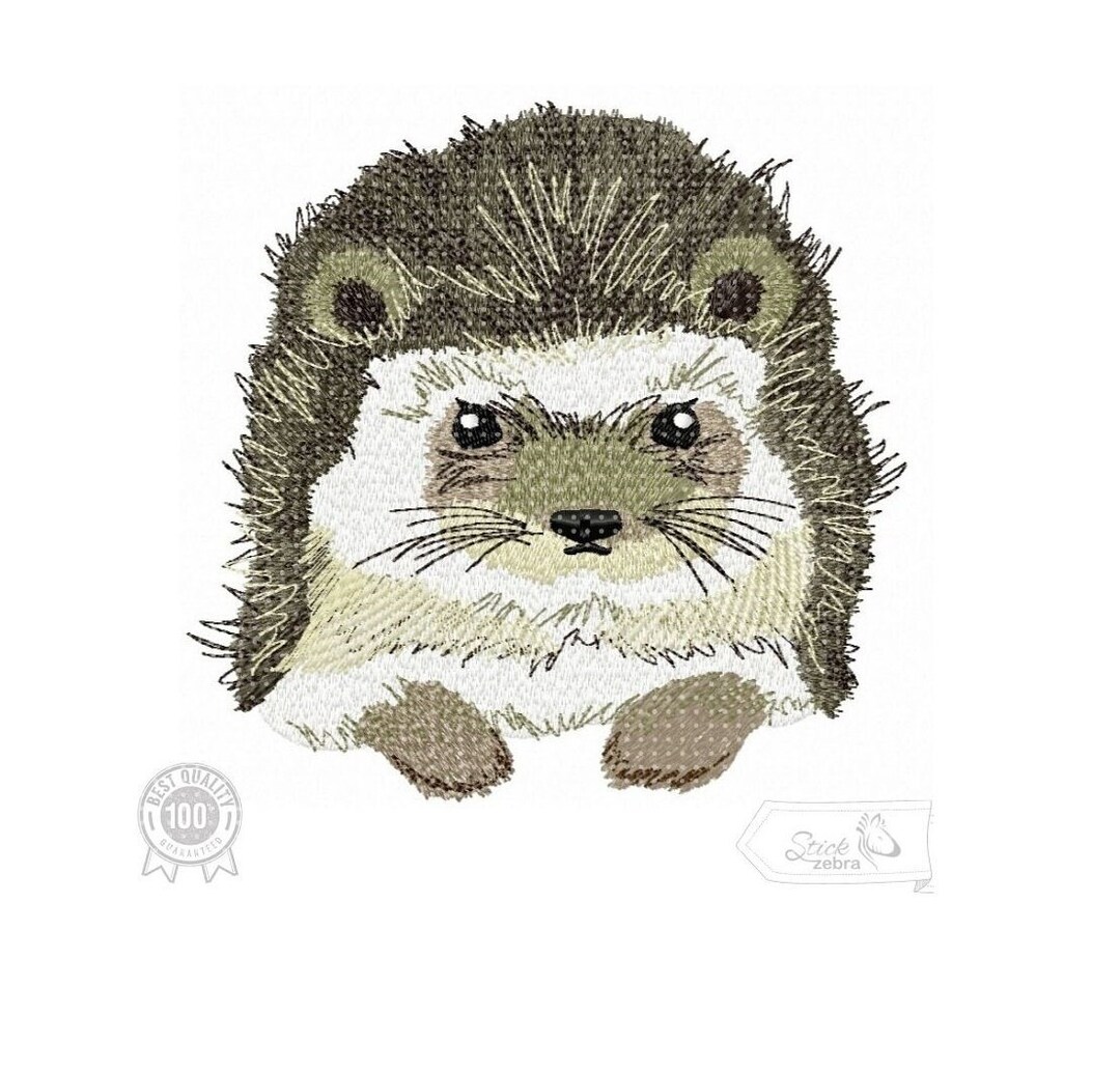 Hedgehog Embroidery Design, Hedgehog and Autumn Motif, Pattern for ...