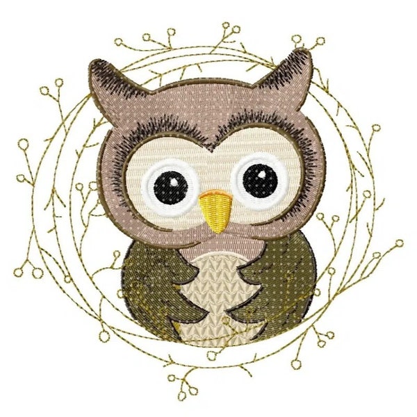 Owl Embroidery - Etsy