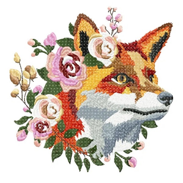 Fox Embroidery - Etsy
