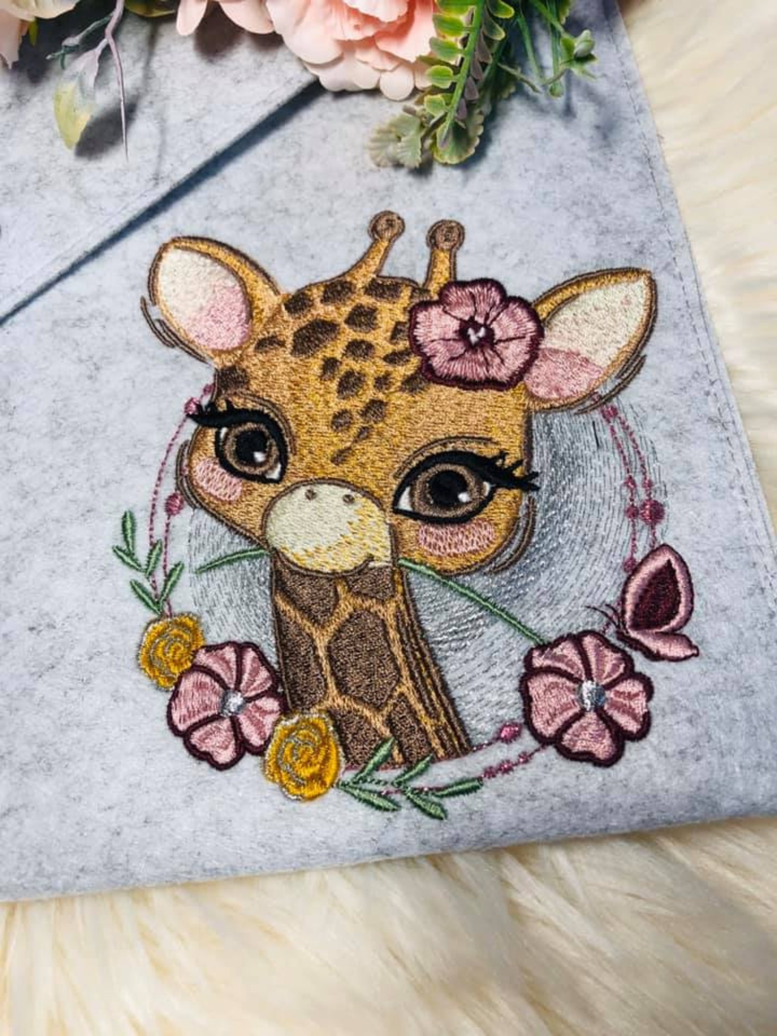 Giraffe Embroidery Design Safari Kids Animal Motive Patterns - Etsy