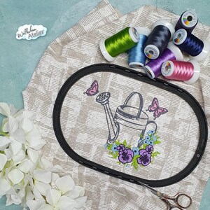 Watering Can Embroidery Design, Watering Can Motif, Pattern for Machine ...
