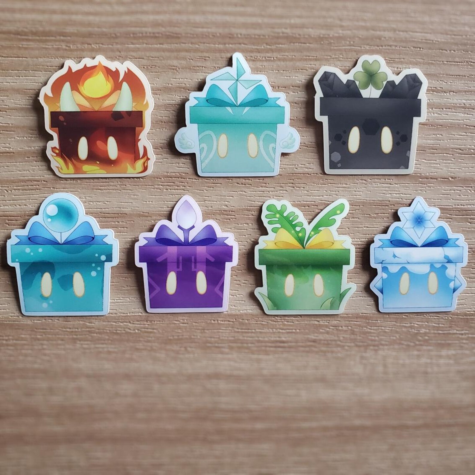 Genshin Impact Slime Box Stickers - Etsy