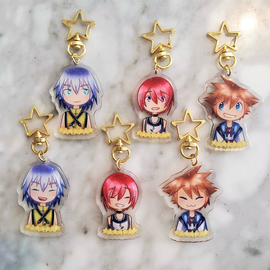 Kingdom Hearts 1 - Destiny Island Trio Keychains - Etsy