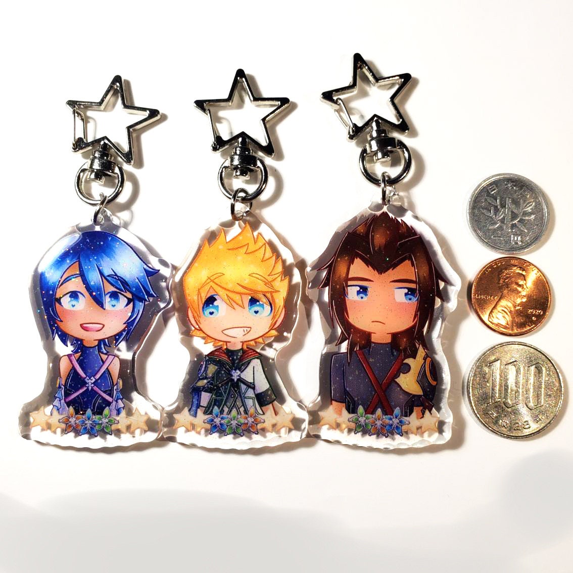 Kingdom Hearts Wayfinder Trio Keychains - Etsy UK