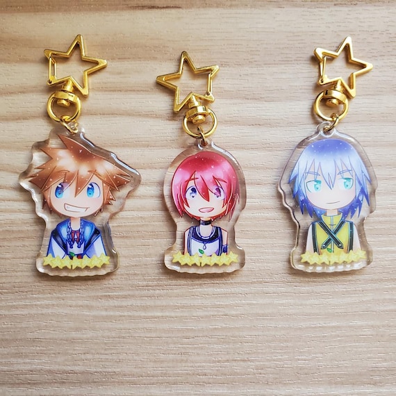 Kingdom Hearts 1 Destiny Island Trio Keychains | Etsy
