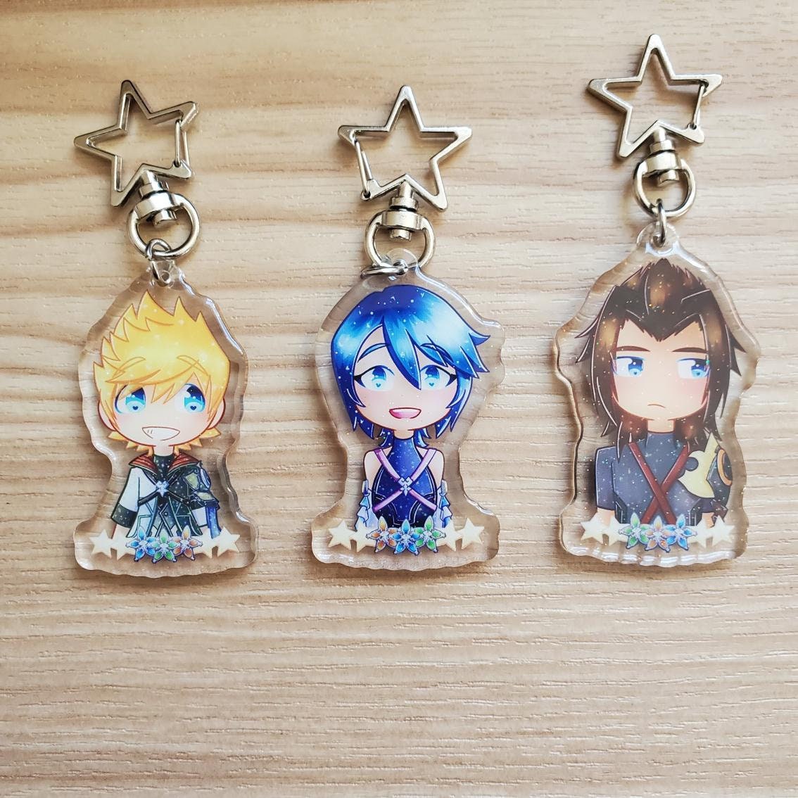 Kingdom Hearts Wayfinder Trio Keychains | Etsy