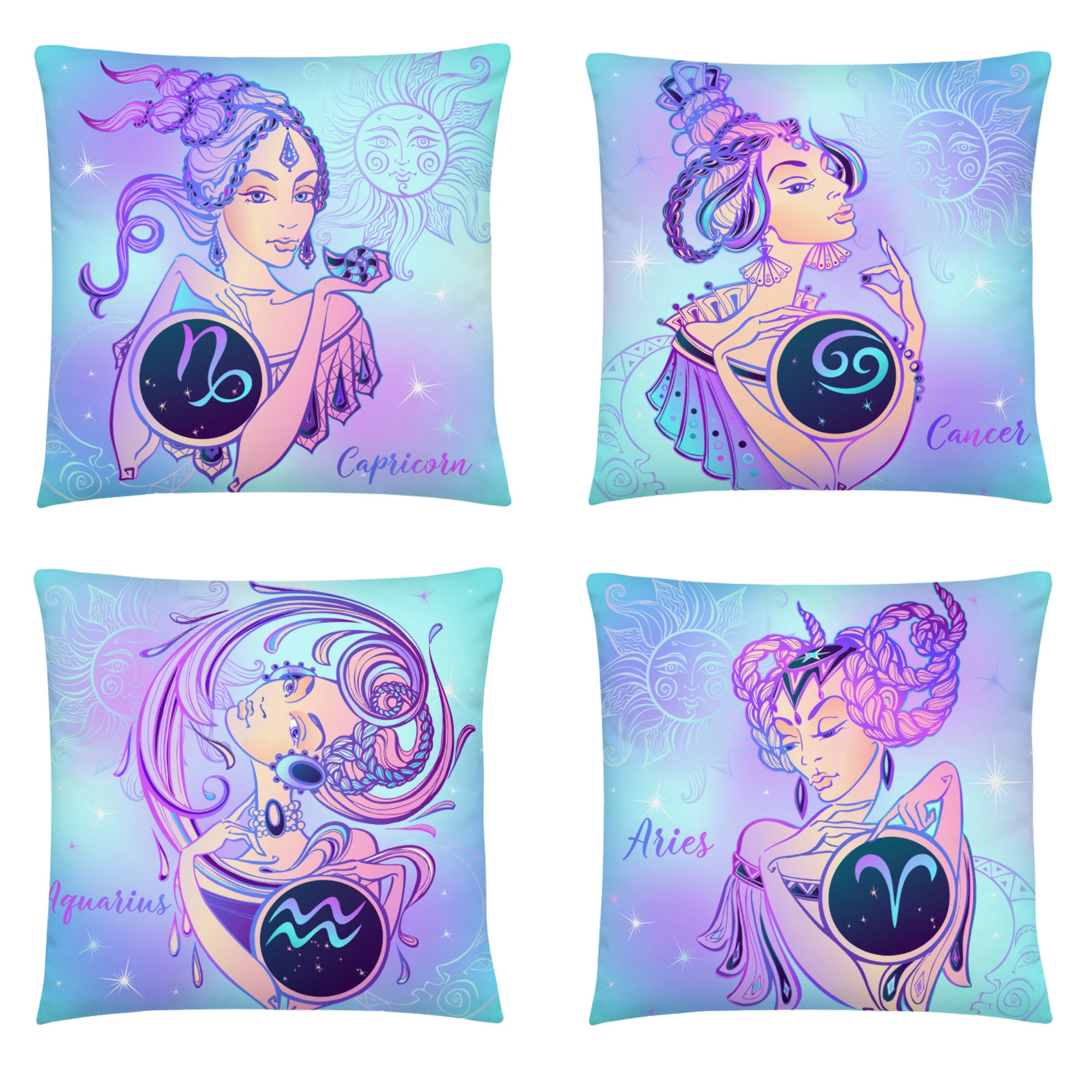 Zodiac Cushion Horoscope Astrology Star Sign Gift - Etsy
