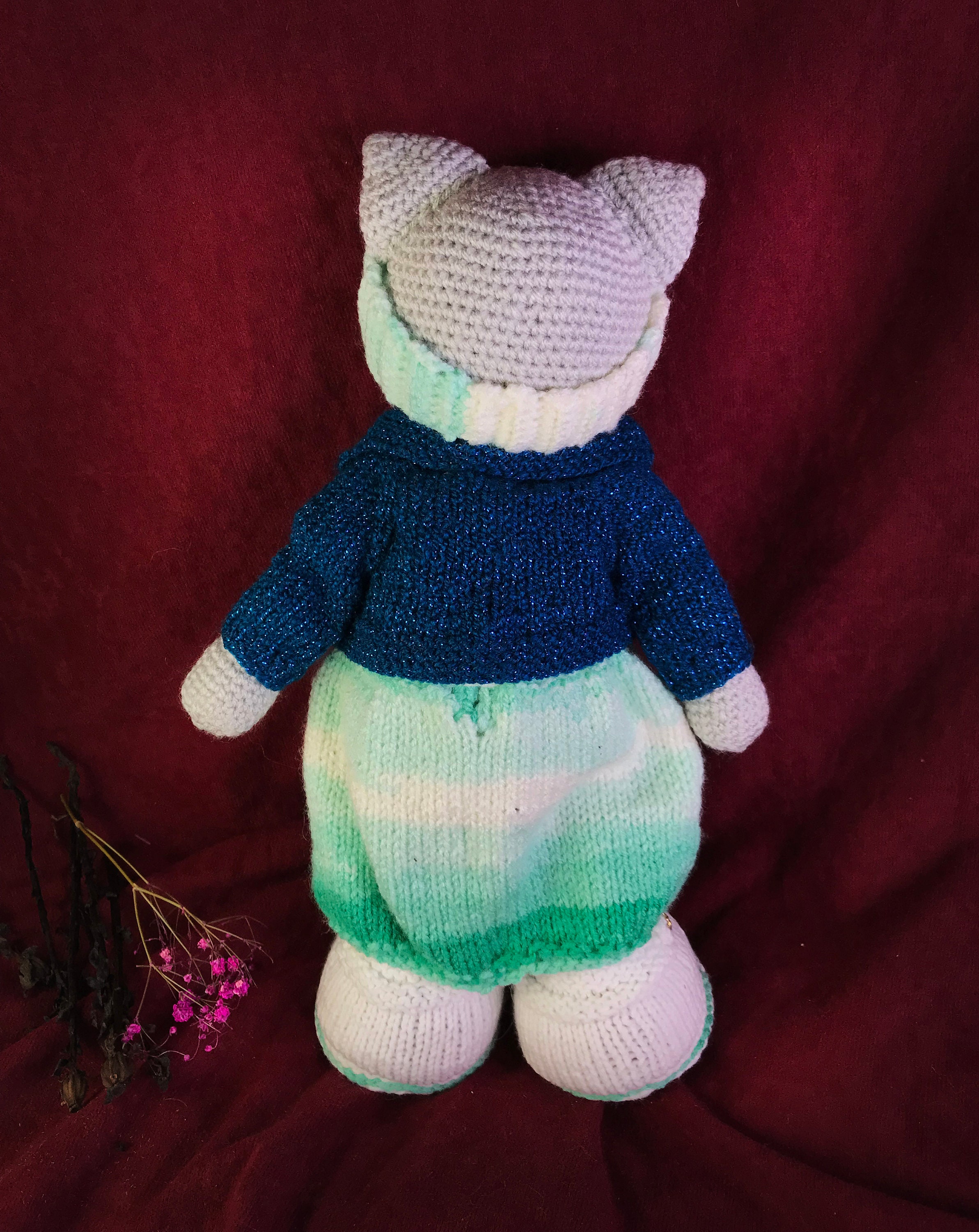 Cute Kitten Girl Reposable Doll crocheted Doll Cuddly Toy - Etsy