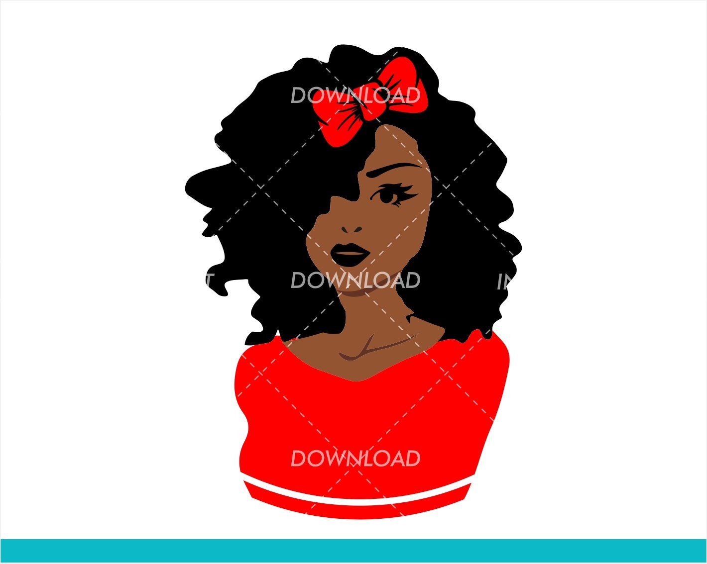 Black Woman Svg African American Svg Afro Girl Silhouette Etsy