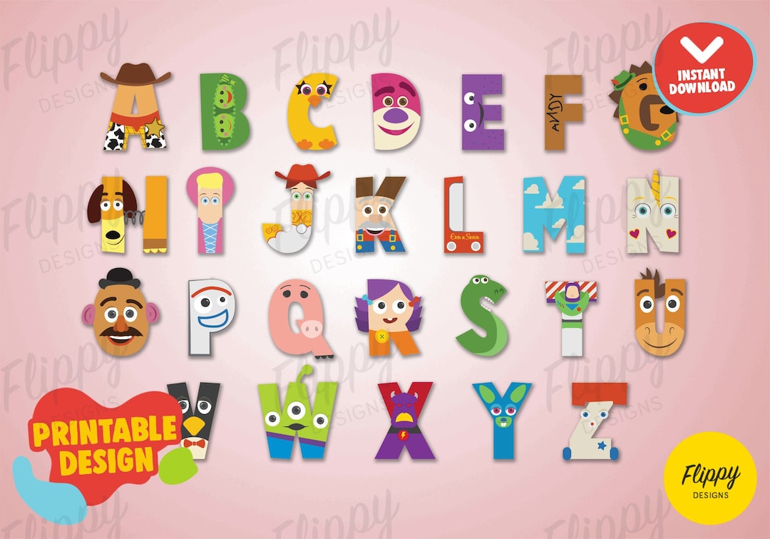 Printable Toy Story Alphabet / Instant Download/ Printable Design - Etsy