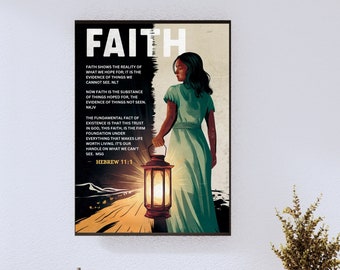 The Lord is My Shepherd Christian Wall Art Scripture Poster Bible Art ...