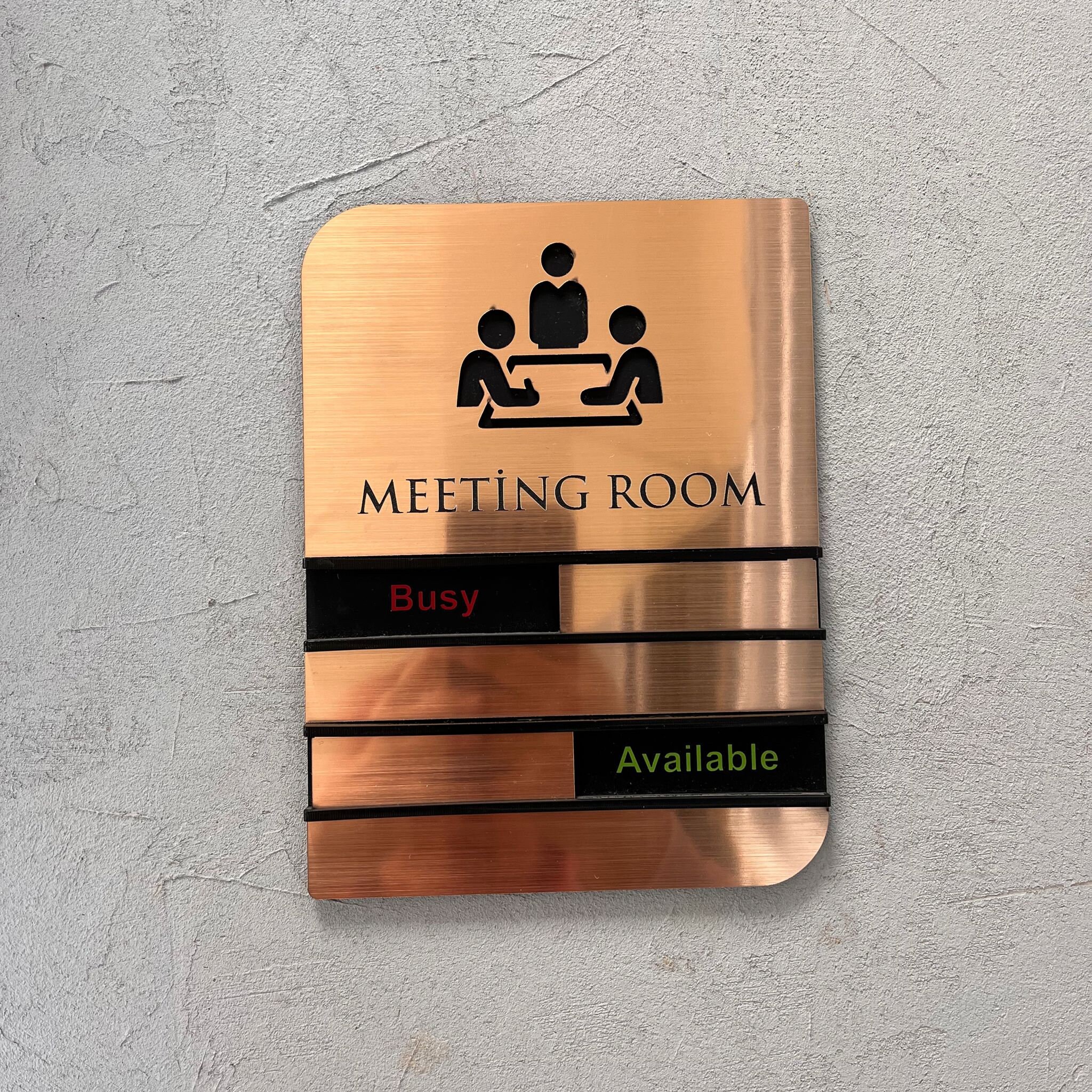 Sliding Name, Can Be Moved Custom Busy - Available, Conference Room ...