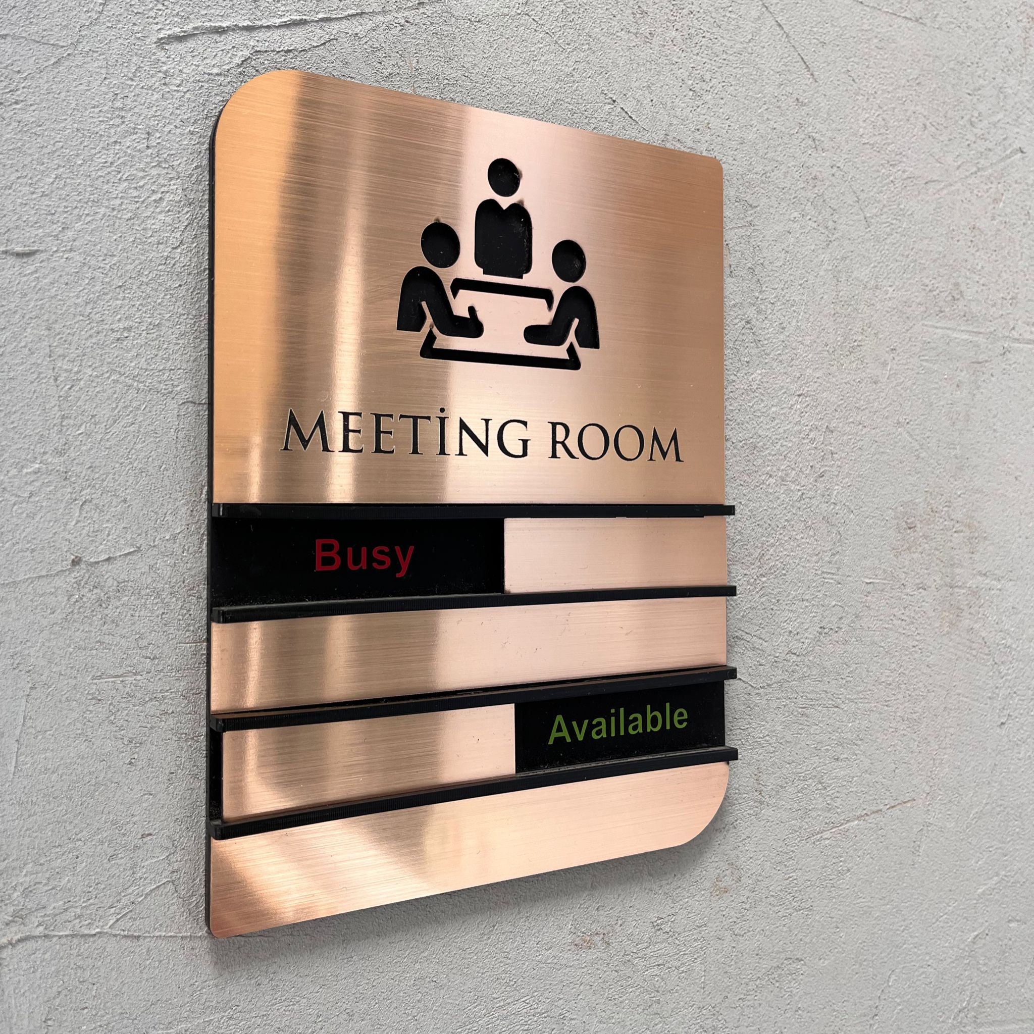 Sliding Name, Can Be Moved Custom Busy Available, Conference Room Door ...