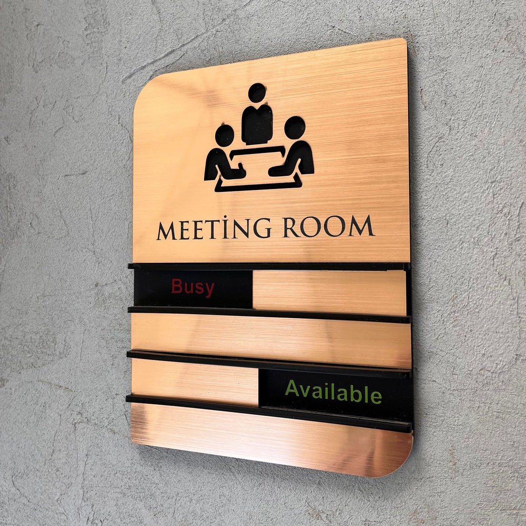 Sliding Name, Can Be Moved Custom Busy - Available, Conference Room ...
