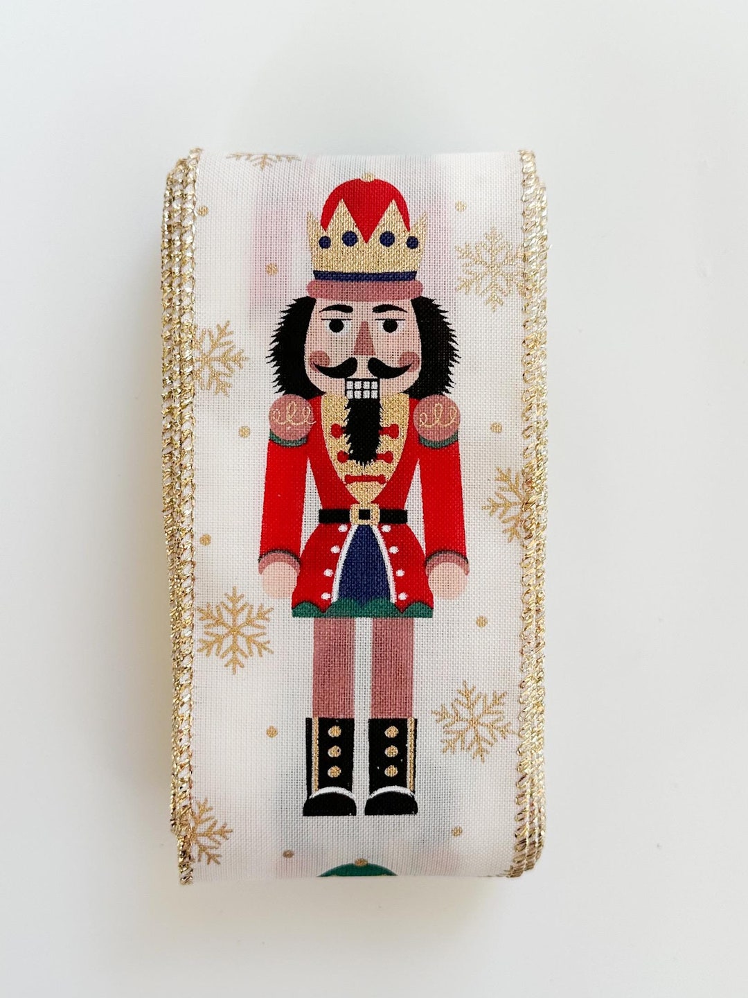 Nutcracker Soldier Ballet CHRISTMAS 5 Yards-2.5" Wide Wire Edge Ribbon ...