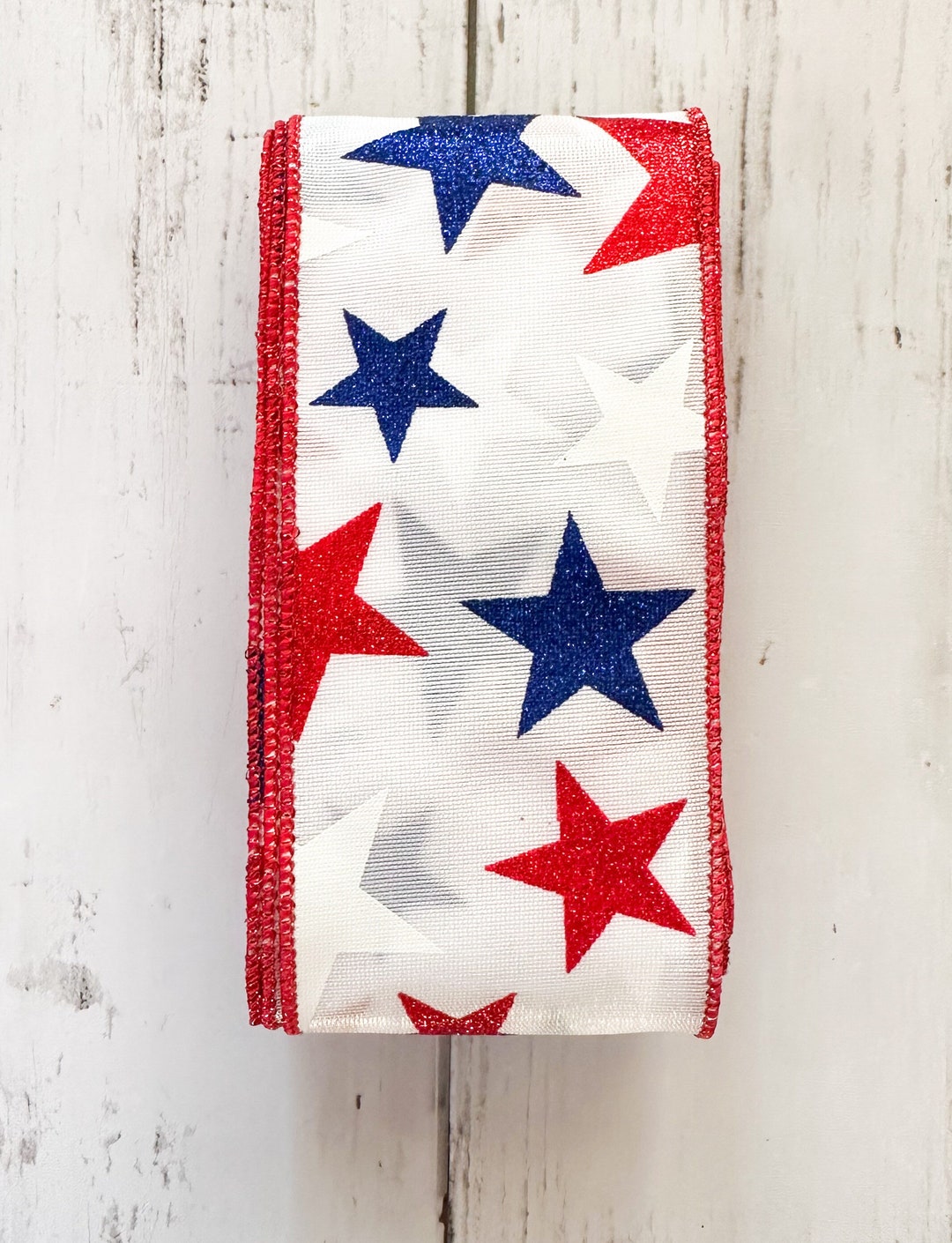 Patriotic Star Memorial Day July 4th Veterans Day5 Yards-2.5 Wide Wire ...