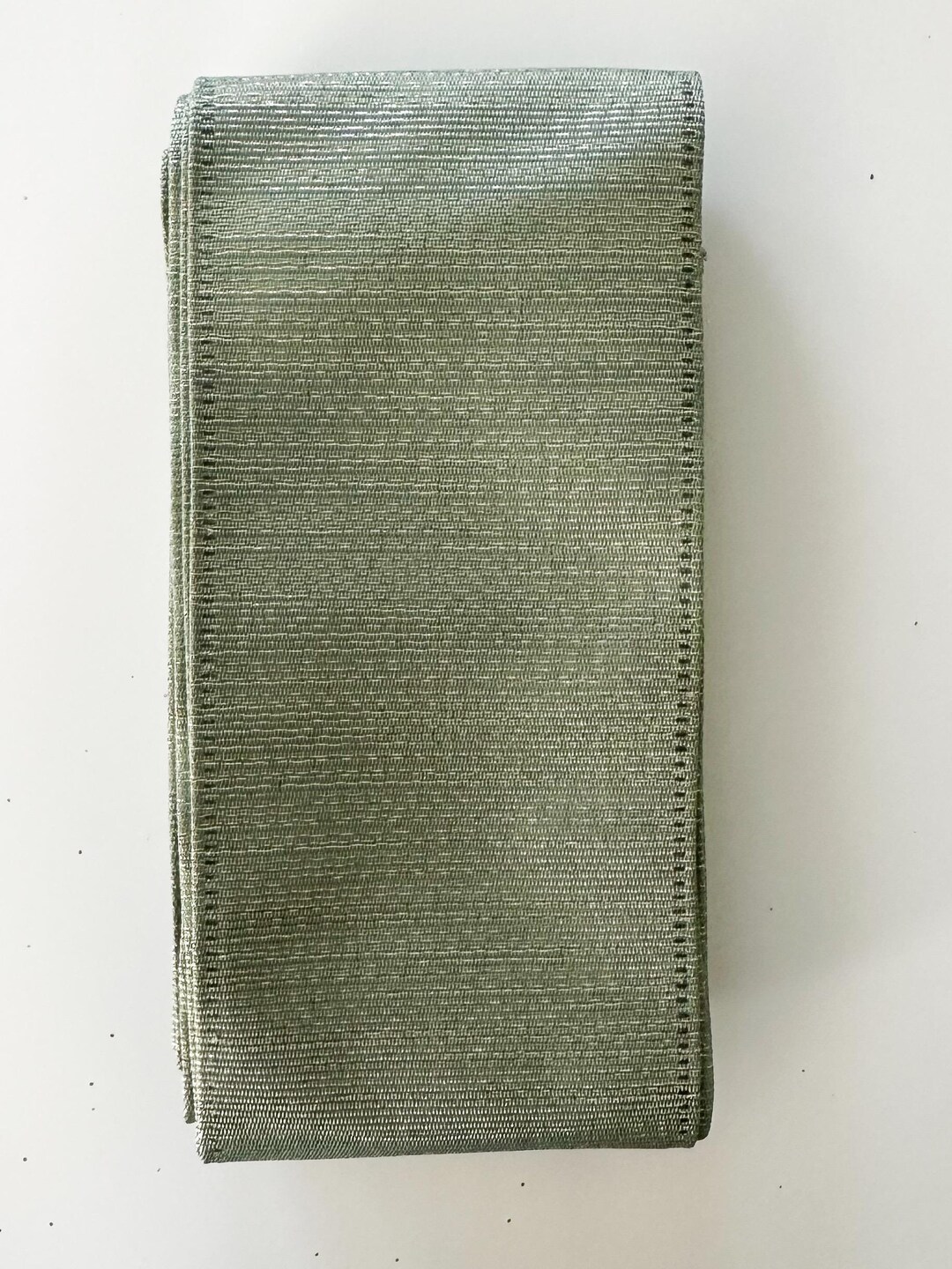 Sage Green, Hints of Gold Accent Ribbon-2.5" Wide Wire Edge Ribbon - Etsy