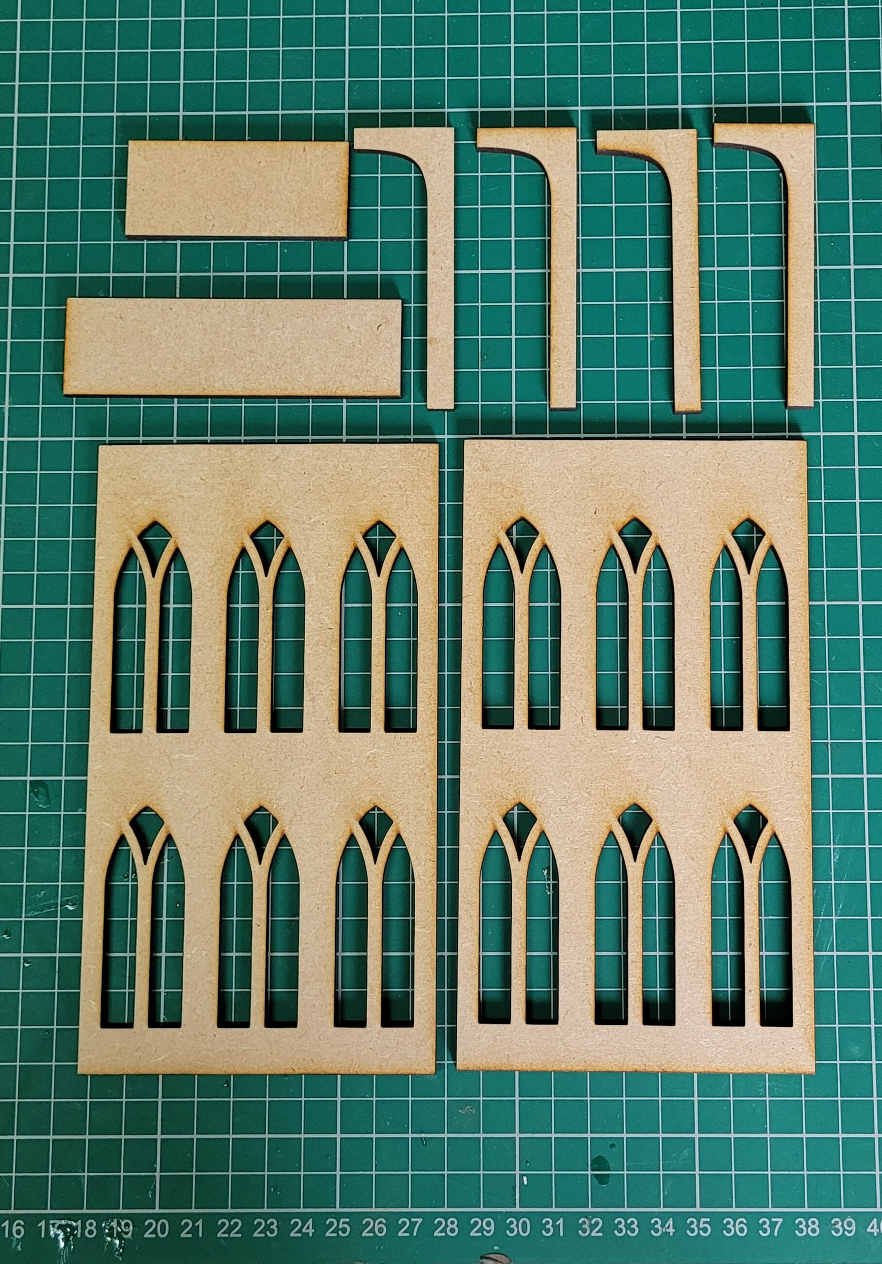 MDF Wargaming Terrain Corner Gothic Buildings Cathedrals Damaged AOS ...