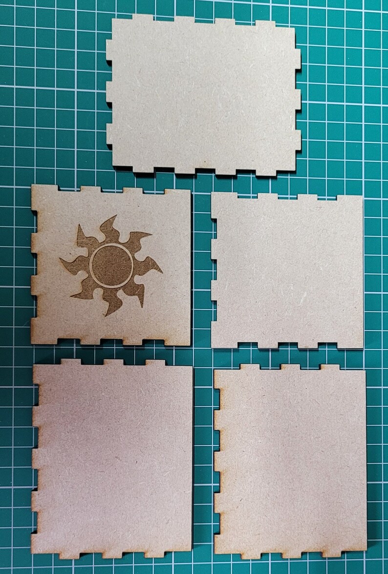 MTG Land Station Deck Boxes MDF Mana Symbols Magic the Gathering ...