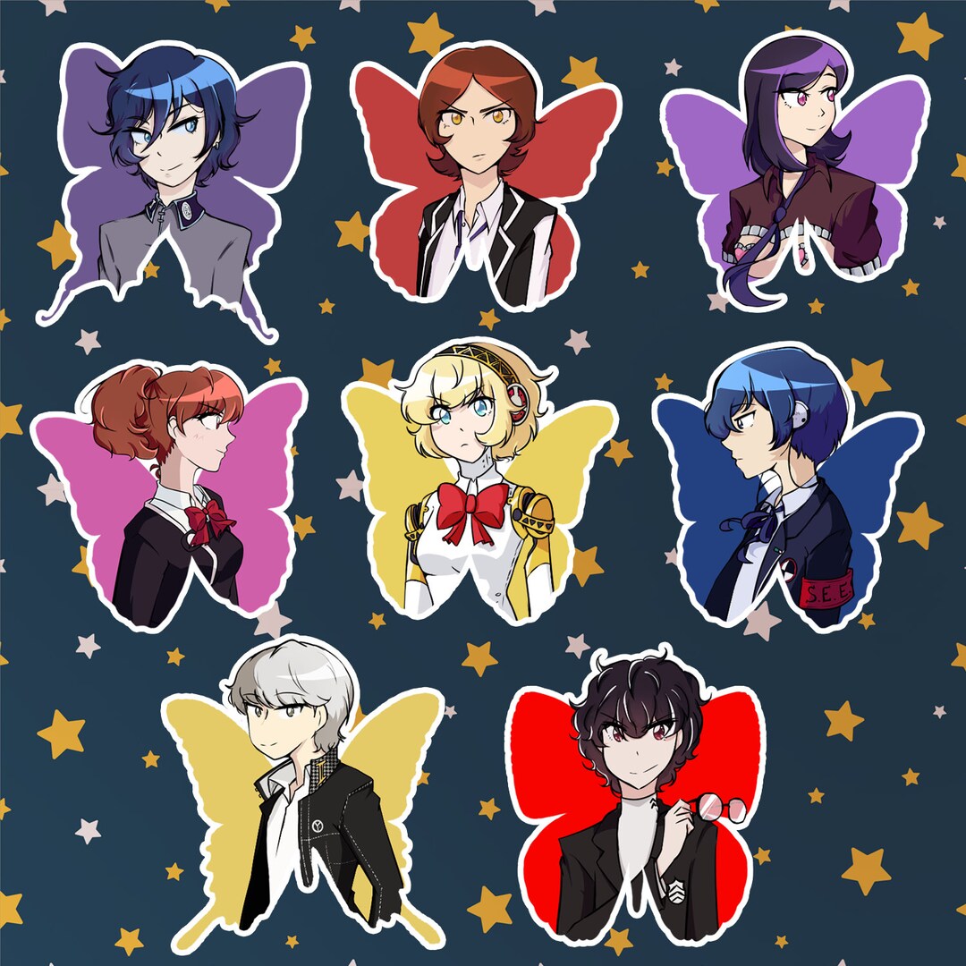 Persona Protagonists Acrylic Charms - Etsy