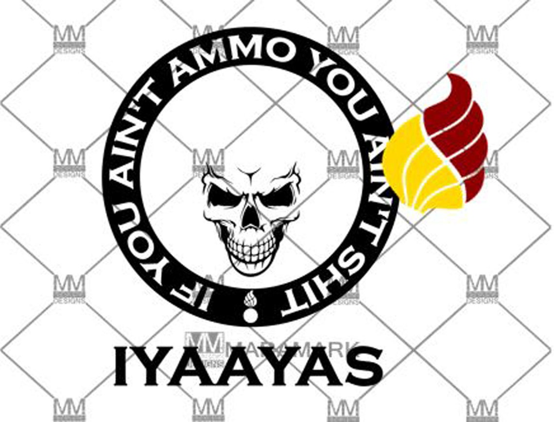 IYAAYAS AMMO Skull Pisspot Air Force Svg Png Jpg Digital | Etsy