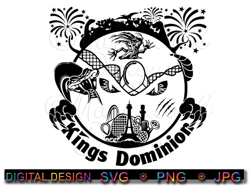 Kings Dominion Roller Coaster SVG PNG JPG (digital Download) - Etsy