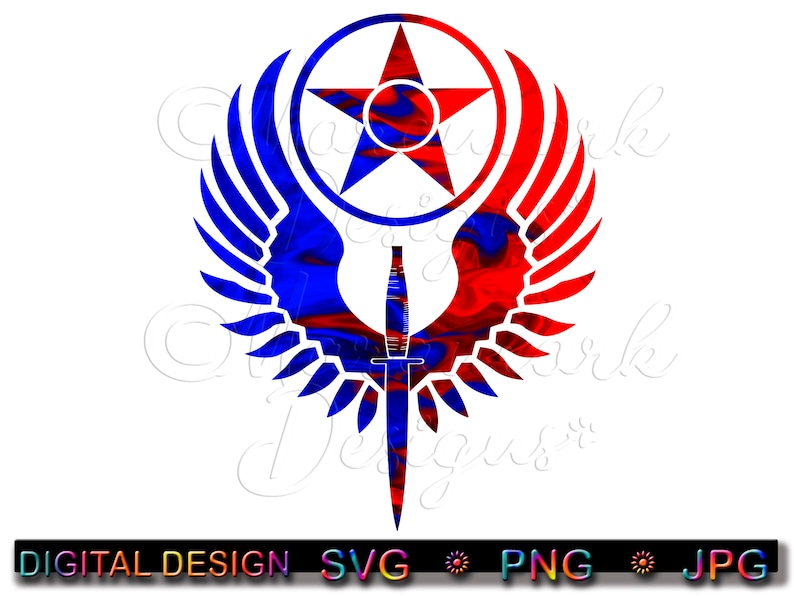AIR FORCE AFSOC Design Svg, Png, Jpg Digital Download File - Etsy