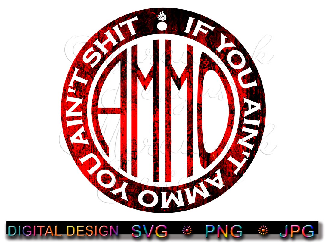 2 Ammo Circle Designs Air Force Svg, Png, Jpg Digital Download File - Etsy