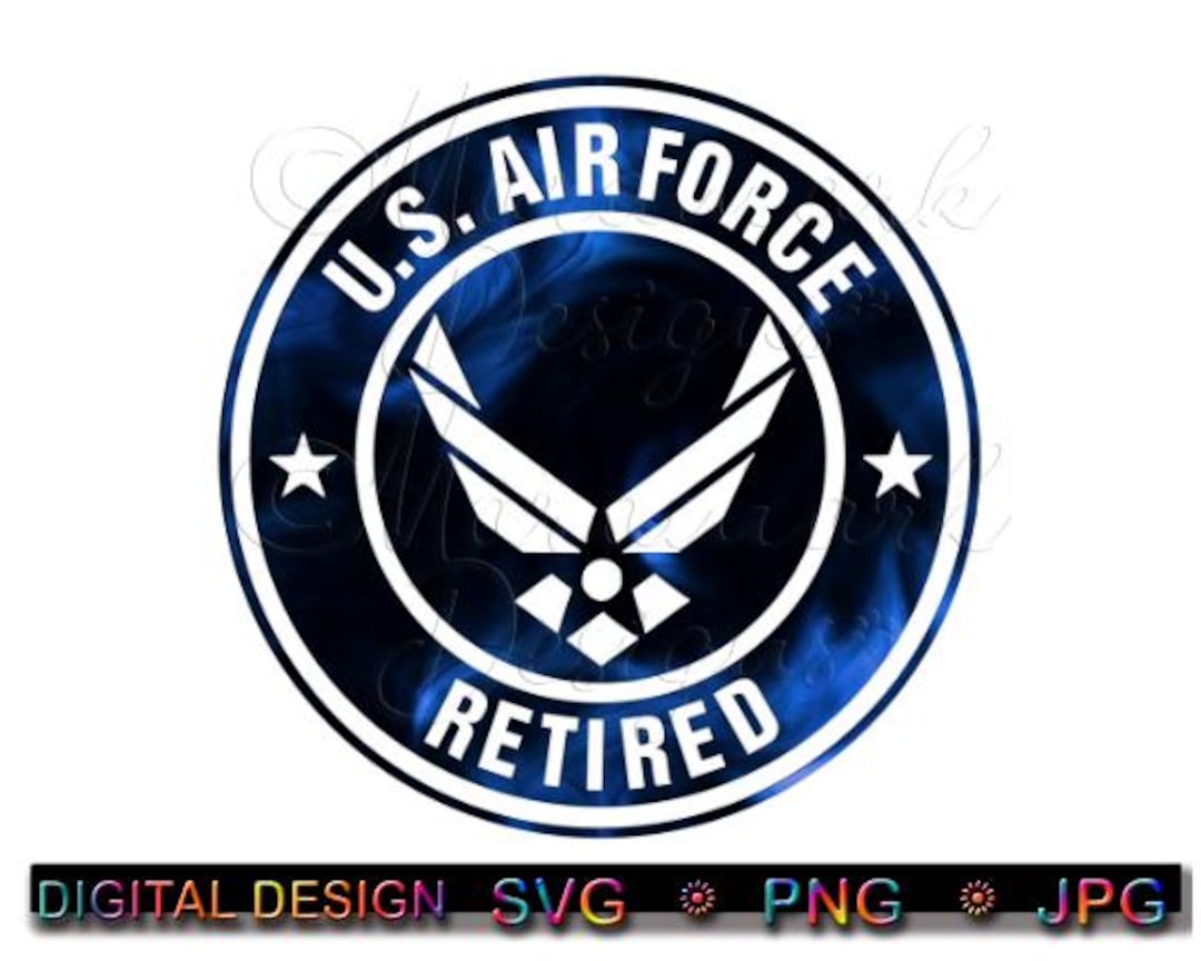 Air Force Retired Logo: SVG, PNG, JPG (digital Download) - Etsy