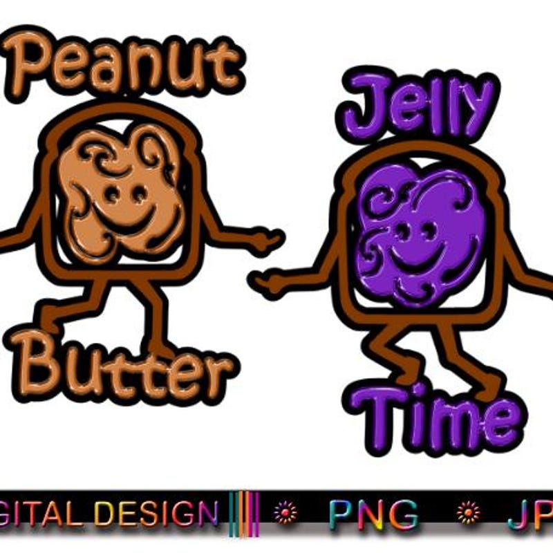 Peanut Butter and Jelly Clip Art - Etsy