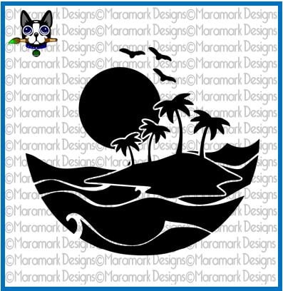 BEACH SUNSET DESIGN 2 Sublimation Printing Cut File Svg - Etsy