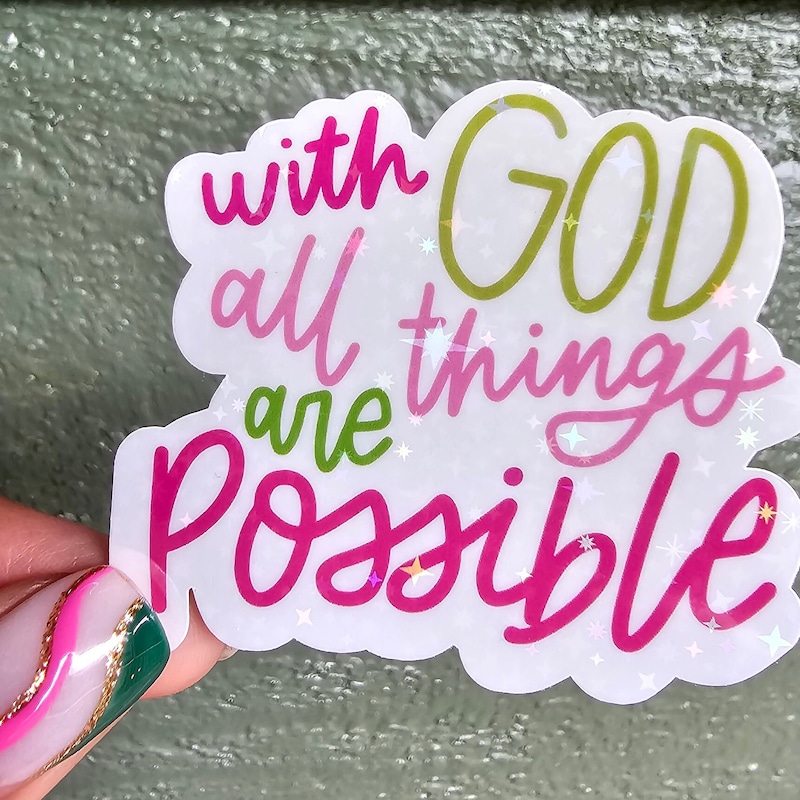 With God All Things - Etsy