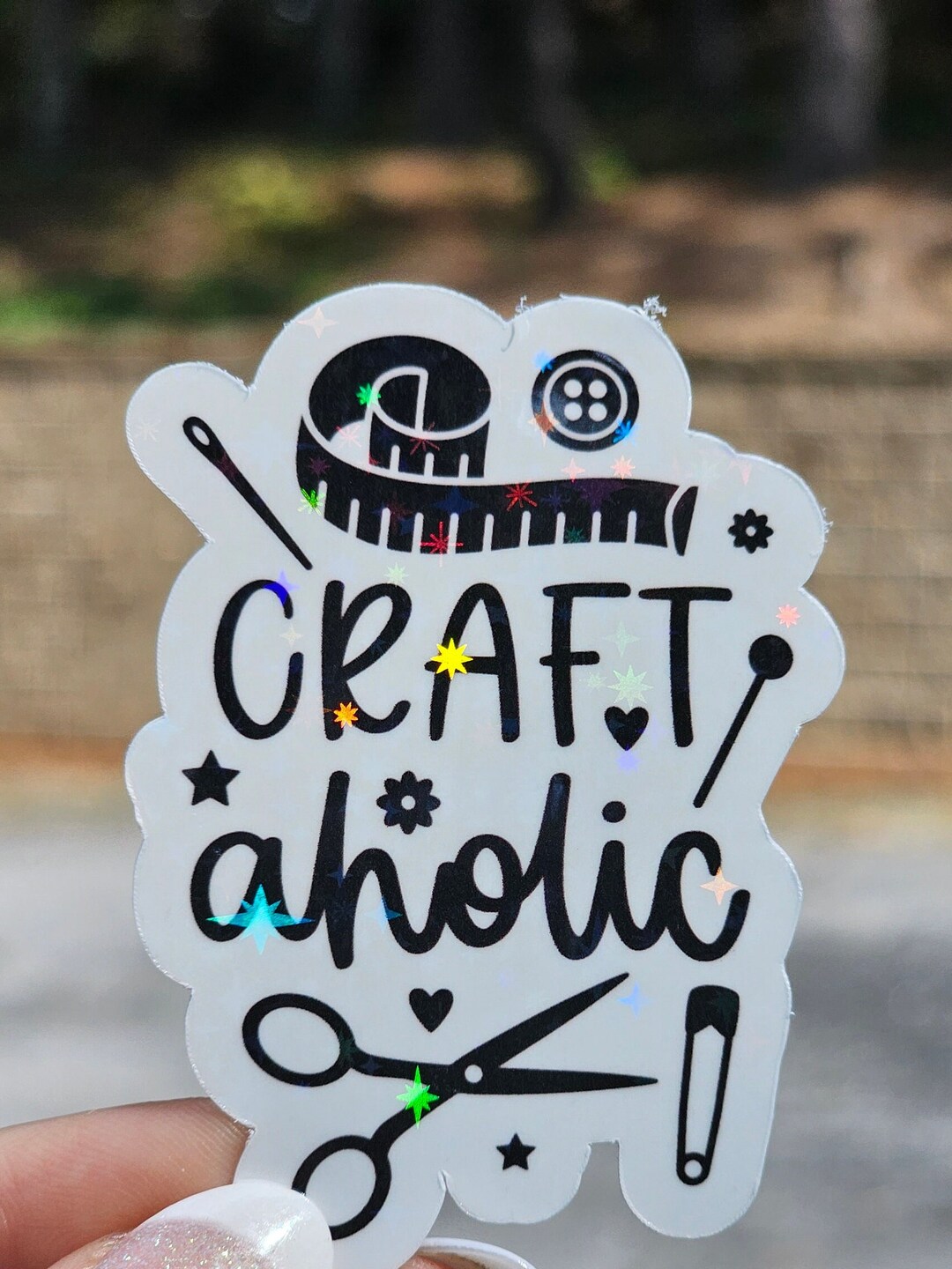 Craftaholic / Glitter Sticker / Gift for Women / Craft - Etsy