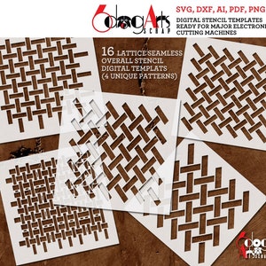 Braiding Seamless Allover Pattern Digital Stencil Templates - Etsy