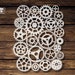 Cogs & Gears Digital Stencil Template SVG DXF Vector Files - Etsy