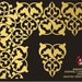Arabesque Corner Border Stencil Digital Template SVG DXF Vector Files ...