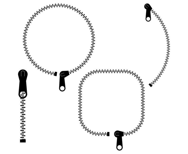 Zipper Decal and Stencil Digital Templates SVG DXF Cut Files - Etsy