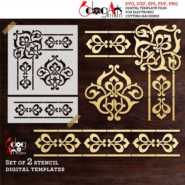 Border Stencils - Etsy