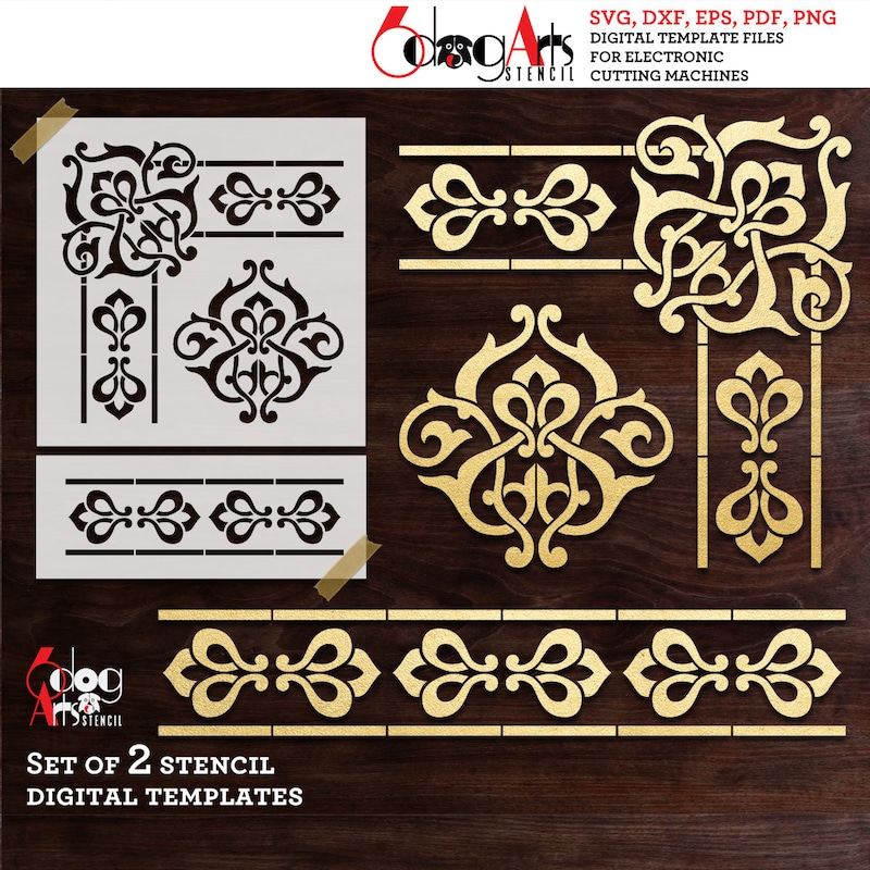Border Stencil - Etsy