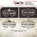 2 Welcome Sings Digital Stencil and Decal Templates Download SVG DXF ...