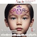 9 Face Painting Digital Stencil Templates SVG DXF Vector Files Mylar ...