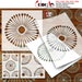 3 Sundial Circles Digital Stencil Templates Vector SVG DXF Files ...