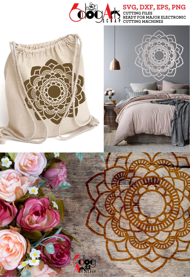 Mandala Digital Stencil / Decal Template Digital Cut Files SVG - Etsy